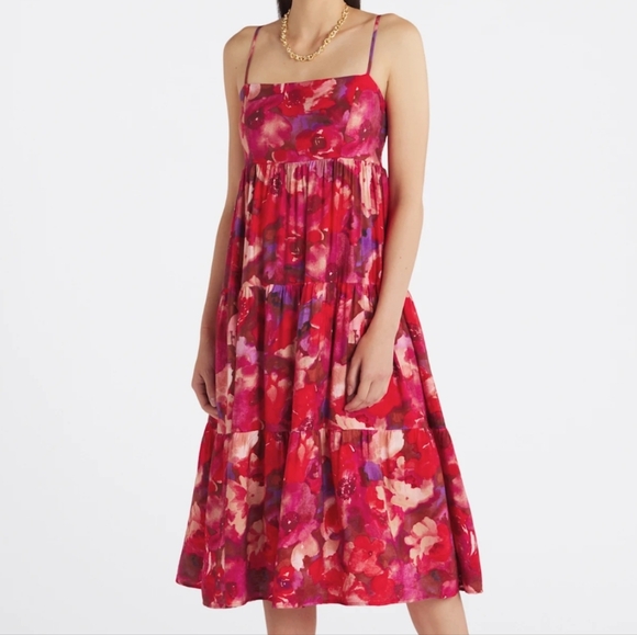 Gilli | Dresses | Gilli Magenta Arabella Tiered Maxi Dress | Poshmark